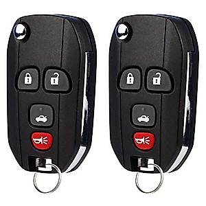 Flip Key Fob fits 2005-2010 Chevy Pontiac Saturn Keyless Entry Remote (15252034), Set of 2