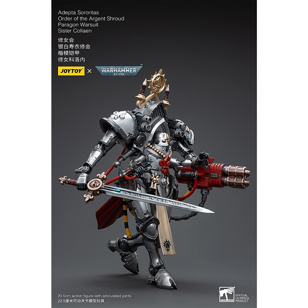 HiPlay JoyToy Warhammer 40K: Adepta Sororitas Paragon Warsuit Sister Collaen 1:18 Scale Figure