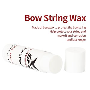 FENJANER Archery 6Pcs Bow String Wax, Protective Bowstring Waterproof Rail Lube for Crossbow Recurve Compound Bow Maintenance, Reduce Bowstring Friction and Prevent Fraying Accessories