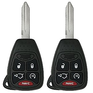 Keyless2Go Replacement for Keyless Entry Remote Car Key Vehicles That Use 5 Button OHT692427AA - 2 Pack