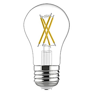 GE Refresh LED Light Bulbs, 60 Watt, Daylight, A15 Celling Fan Bulbs, Clear Finish (2 Pack)