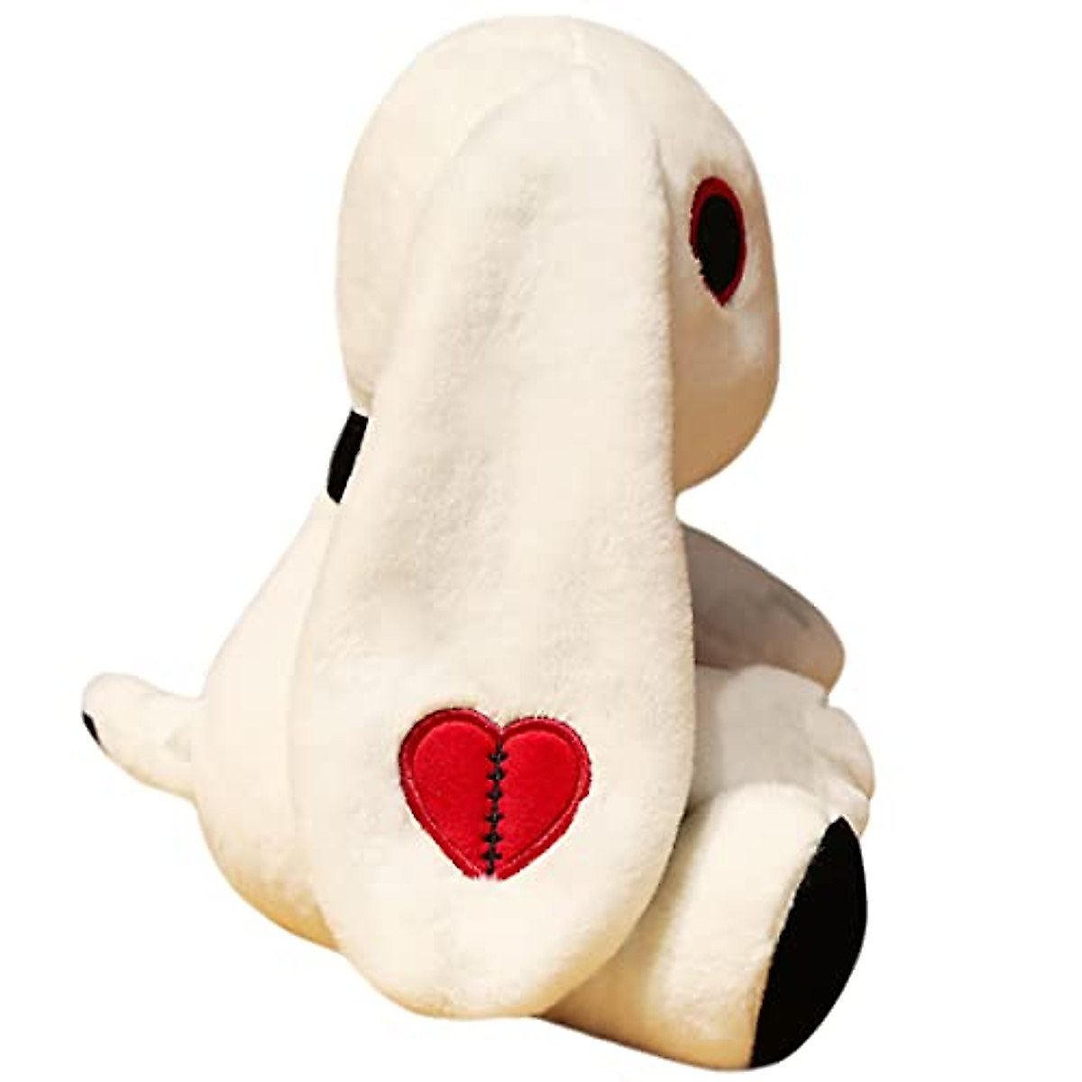 ELAINREN Crazy Rabbit Plush Black Bunny Toy Halloween Dreadful Bunny Stuffed Easter Rabbit Animal Pillow Soft Pink Rabbit Huggable Lovely Bunny Plushie Dolls Gifts,11.8''(Suitable for Age 14+)