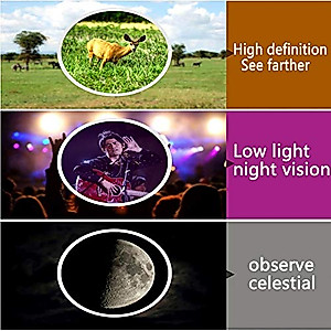 CFMZ Monocular Telescope Night Vision 40x60 Mini monocular Pocket Scope Ultra Lightweight Compact Binoculars with Strong Zoom Ability for Birdwatching