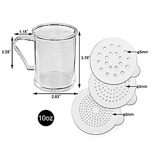 New Star Foodservice 22513 Plastic Dredge with 3 Snap-on Lid, Seasoning Sugar Spice Pepper Shaker, 10 OZ