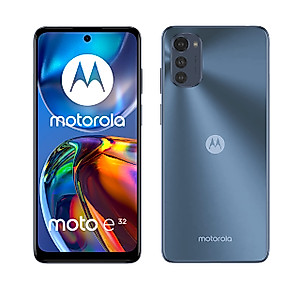 Motorola Moto E32 Dual-SIM 64GB ROM + 4GB RAM (GSM only | No CDMA) Factory Unlocked 4G/LTE Smartphone (Slate Grey) - International Version