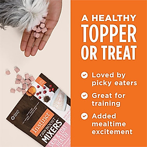 Instinct Raw Boost Mixers Freeze Dried Dog Food Toppers For Dry Food, Grain Free Dog Food Toppers with Chicken For Dogs - Skin and Coat Health, 5.5 oz