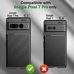 Aukvite for Google Pixel 7 Pro Case, Google Pixel 7 Pro Phone Case Soft TPU Case, Shockproof Anti-Fingerprint Phone Case for Pixel 7 Pro 2022 Anti Scratch Flexible Drop Protection Cover (Black)