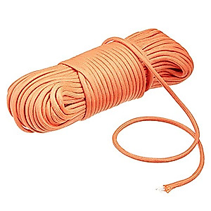 Amazon Basics 550 Type III Paracord, 7-Strand Core, High Strength - 5/32 Inch x 100 Foot (4mm x 30m), Orange