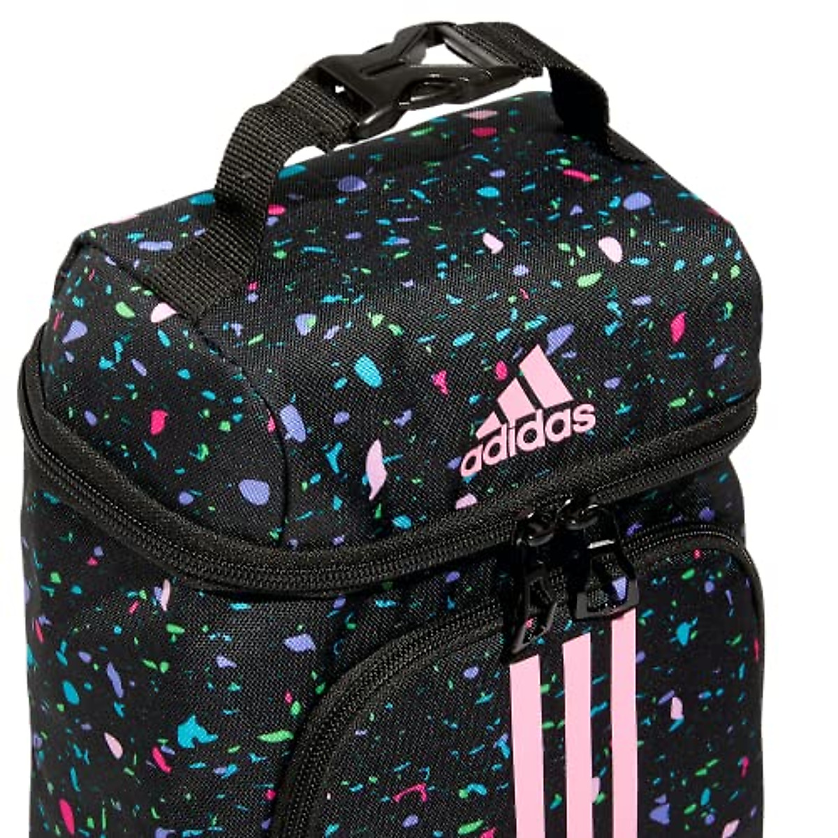adidas Unisex Excel 2 Insulated Lunch Bag Discontinued, Speckle Black/Bliss Pink, One Size