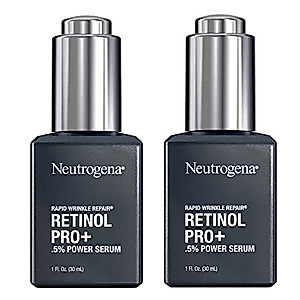 Neutrogena Rapid Wrinkle Repair Retinol Power Facial Serum Age Perfect Midnight Serum Pro+ .5% - 1oz 30ml - (2-Pack Anti Aging Serum 2oz)