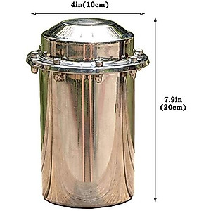 RISEDC Time Capsule Container Waterproof Stainless Steel Lock Future Graduation Gift Storage Goods 20cm/7.9inch