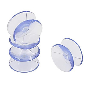 Jiozermi 20 PCS Double Sided Suction Cups Without Hooks Sucker Pads for Glass Plastic 20mm/0.8 Inch