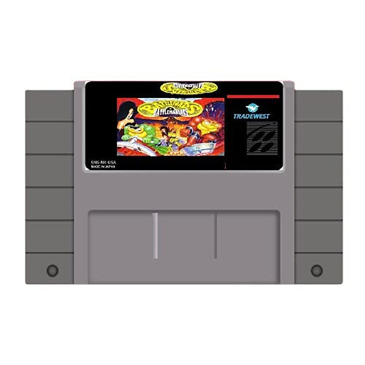 Retro Game Battletoads In Battlemaniacs 16 Bit Big Gray Game Card For USA NTSC Game Player (Gray)
