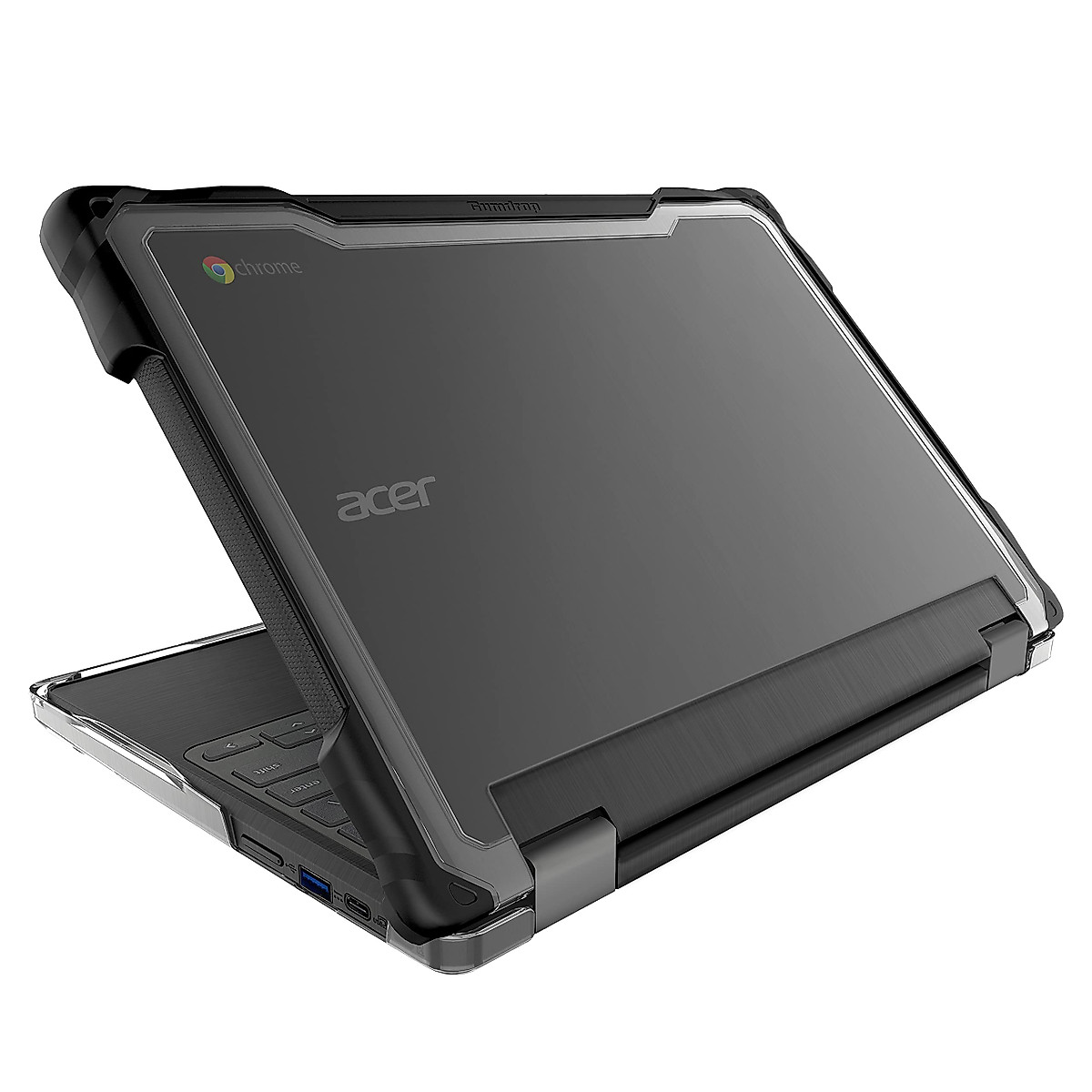 Gumdrop SlimTech Case Fits Acer Chromebook Spin 511/R753T (2-in-1). Designed for K-12 Students, Teachers and Classrooms – Drop Tested, Rugged, Shockproof Bumpers for Reliable Device Protection – Black