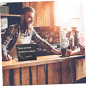 Ciieeo 16pcs Supermarket Label Chalkboard Table Chalkboard Message Board Chalkboard Kitchen Signs Chalkboard Menu Board Desk Topper Food Decor Plastic Child Hot Bend Blackboard Table