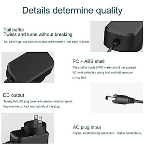 F1TP 21W Power Cord Replacment for Amazon Alexa Echo 1st 2nd Generation, Echo Show 1st Gen, Echo Plus 1st Gen, Echo Look, Echo Link, Fire TV 2nd Gen, 6.6ft Replacement Cord 15V Power Adapter