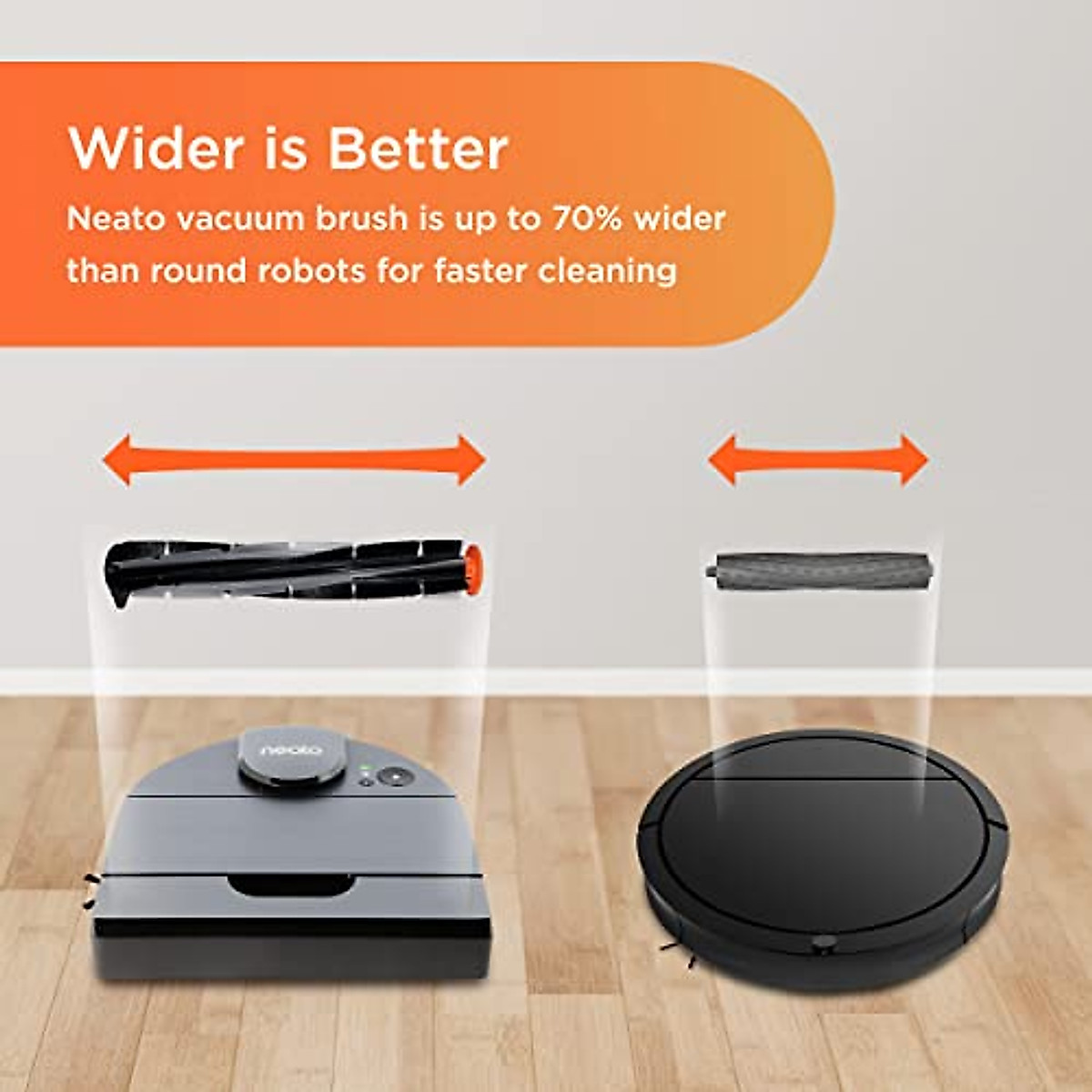 Neato D9 Intelligent Robot Vacuum Cleaner–LaserSmart Nav, Smart Mapping, Cleaning Zones, WiFi Connected, 200-Min Runtime, Powerful Suction, Turbo Clean, Corners, Pet Hair, XXL Dustbin, Alexa. 945-0445