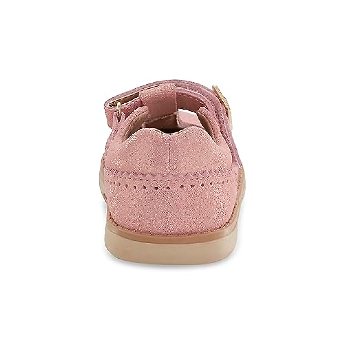 Stride Rite SRT Nell Mary Jane Flat, Blush Shimmer, 9.5 Wide US Unisex Little_Kid