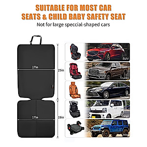 YaKuss Car Backseat Organizer,Kick Mats Back Seat Protector with Touch Screen Tablet Holder,9 Storage Pockets, Waterproof Car Back Seat Organizer for Kids, Car Travel Accessories (1.0 Black, 1PC)