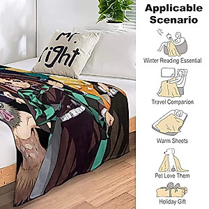 Blanket Lightweight Throw Blankets for Couch Sofa Trave Camping Soft Warm Flannel Cozy Fleece Throw Blanket for Carnival Easter Christmas Birthday 40"x50"