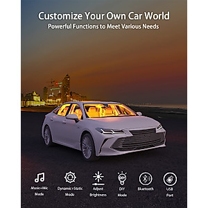 Keepsmile Interior Car Lights Accessories APP Control with Remote Music Sync Color Change RGB Under Dash Car Lighting with USB Charger 12V 2A Led Lights for Jeep Truck