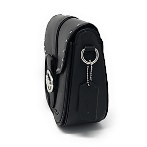 COACH Women's Georgie Saddle Bag (Black Graphite)