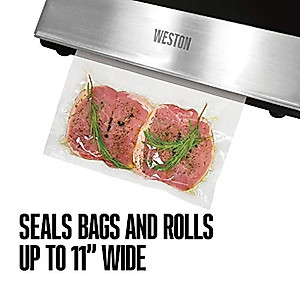 Weston 65-0501-W Professional Advantage Vacuum Sealer, 11", Stainless Steel and Black