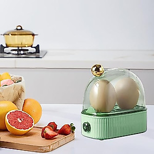Egg Cooker, Soft Boiled Eggs Cooker, Poacher Hard Boiler Electric Egg Cooker Steamed Eggs Small Egg Steamer Kitchen Gadgets Fast Heating For Dormitory
