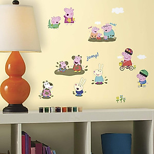 RoomMates RMK3183SCS Peppa The Pig Peel and Stick Wall Decals