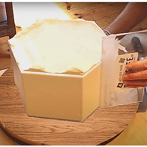 CAKESAFE 10.25 Inch Hexagon Acrylic Disk Set – 2-10.25” Clear ¼” Acrylic Buttercream Disks – Perfect Tool to Smooth the Frosting on Your Cakes, Disk Size and Perimeter Border Engraved on all Disks