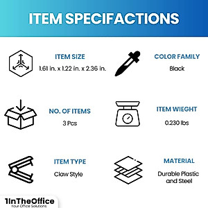 1InTheOffice Claw Staple Remover,"3 Pack"