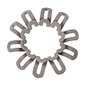 okdeals Flocking Clothes Rack Creative Storage Holder Antislip Household Easy Hook Closet Organizer 10PCS(Grey)
