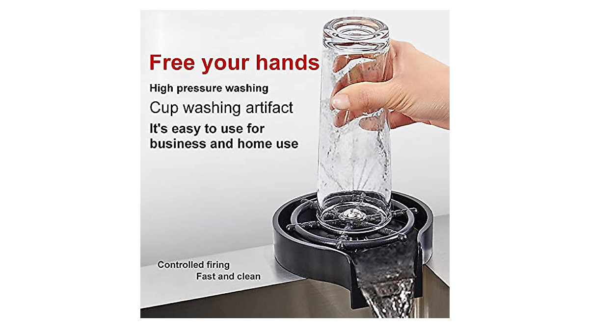 EME Stainless Steel Cup Rinser - Effortless Cleaning Tool
