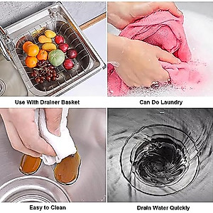 1 Compartment Restaurant Kitchen Utility Sink, Free Standing Mobile Sink Single Bowl, Multifunction Washbasin, Easy to Clean, for Laundry Room Bathroom Farmhouse Garage (Size : A 53x38cm/20.8x15in)