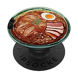 Ramen Noodle Japanese Food Kawaii Anime lovers Gift PopSockets PopGrip: Swappable Grip for Phones & Tablets