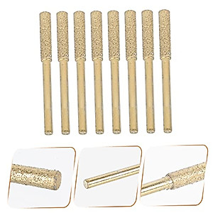 Yardwe 8 Pcs Chainsaw File Chain Tool Home Tools Electric Sharpener Burr Grinding Home Sharpener Diamond Abrasive Deburring Sharpener Practical Diamond Sharpener Sharpening Diamond Tool