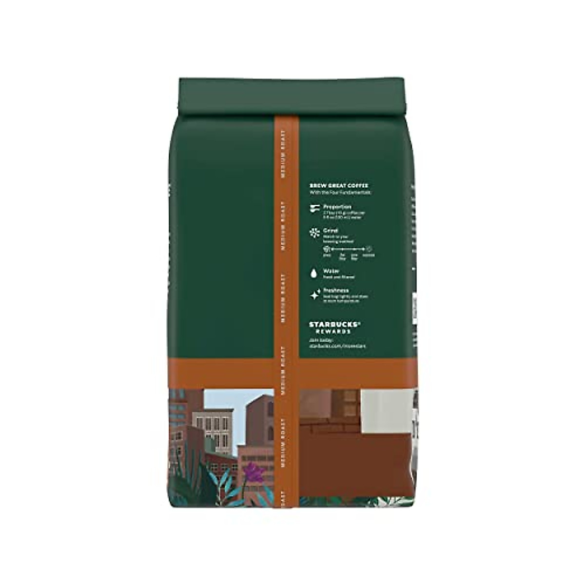 Starbucks Medium Roast Whole Bean Coffee — Pike Place — 100% Arabica — 1 bag (28 oz)