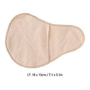 Fake Breast Protective Case, Mastectomy Breast Breast Prosthesis Protective Pockets Cotton Prosthesis Mastectomy Bra[Lt]