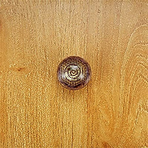 BITACS 6 Piece Chakra Symbol Cabinet Knob with Screws Chakra Healing Stone Dresser Drawer Knob Pull (Color : Argento, Size : As The Picture Shows)