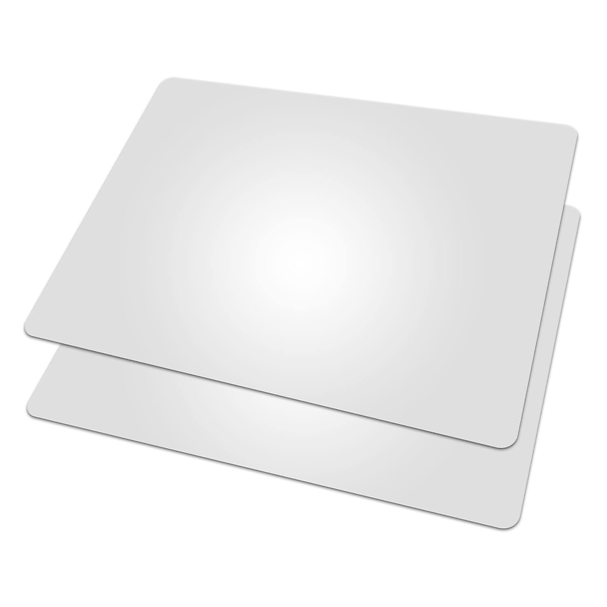 Cut N' Funnel Clear 2 Pack Frosted Flexible Plastic Cutting Board Mat 15" x 11.5" Made in the USA Flexible, Easy to Clean