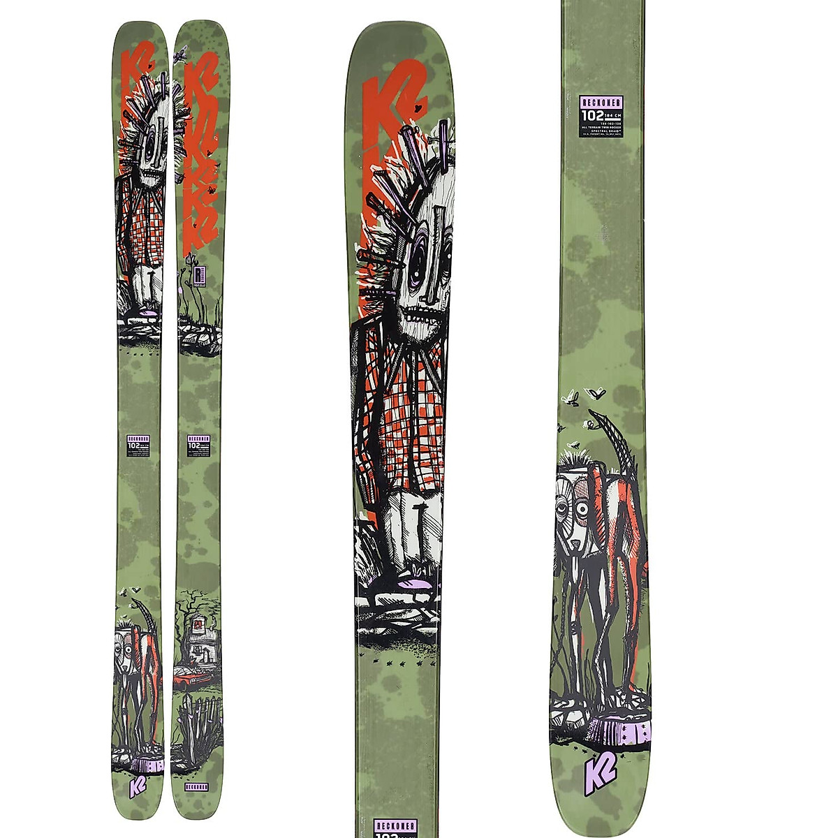 K2 Reckoner 102 Skis 2023-177