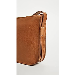 Madewell Women's The Simple Crossbody Bag, English Saddle, Tan, Brown, One Size