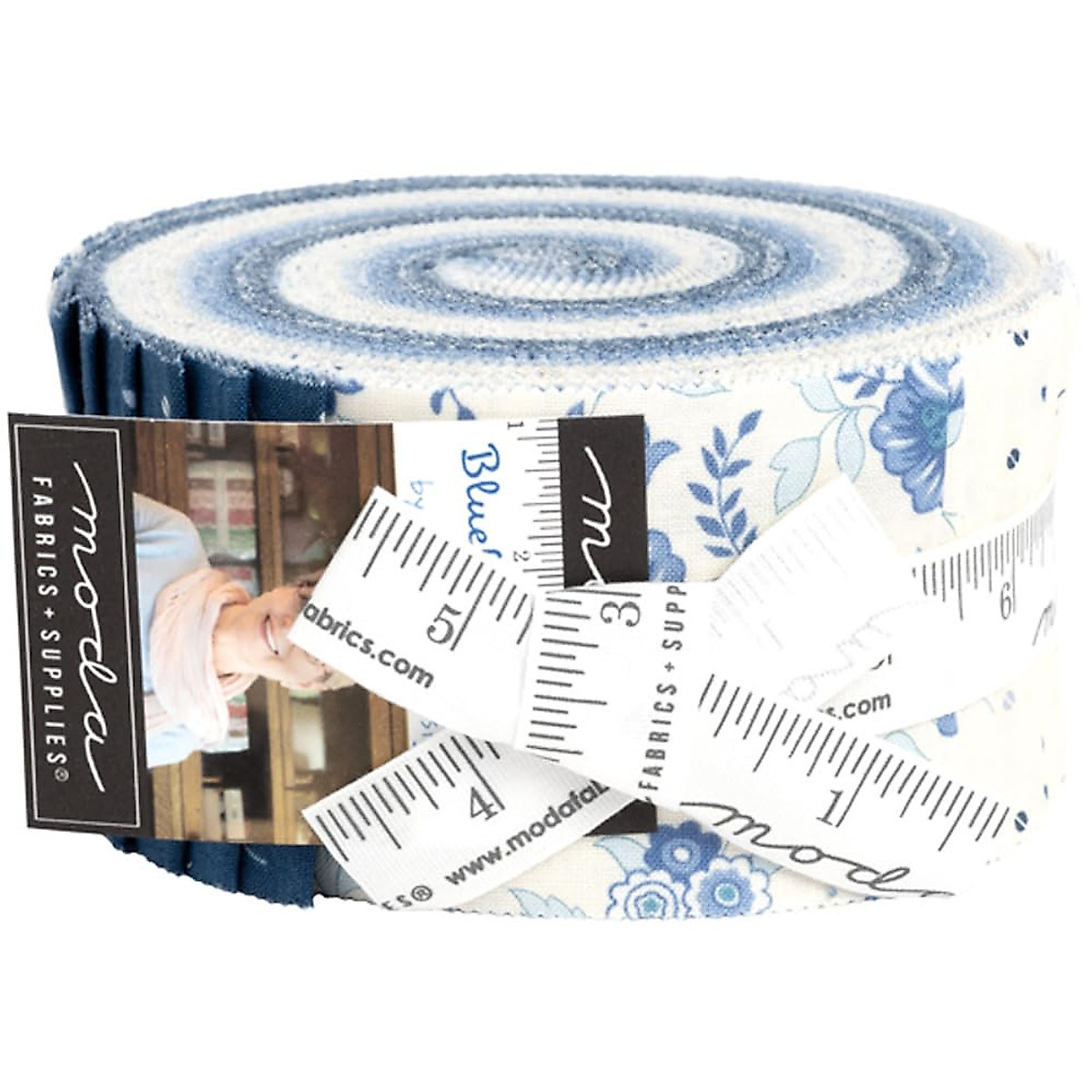 Bunny Hill Designs Blueberry Delight Jelly Roll 40 2.5-inch Strips Moda Fabrics 3030JR