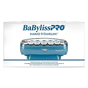 BaBylissPRO Nano Titanium Hot Rollers, 20 Count (Pack of 1)