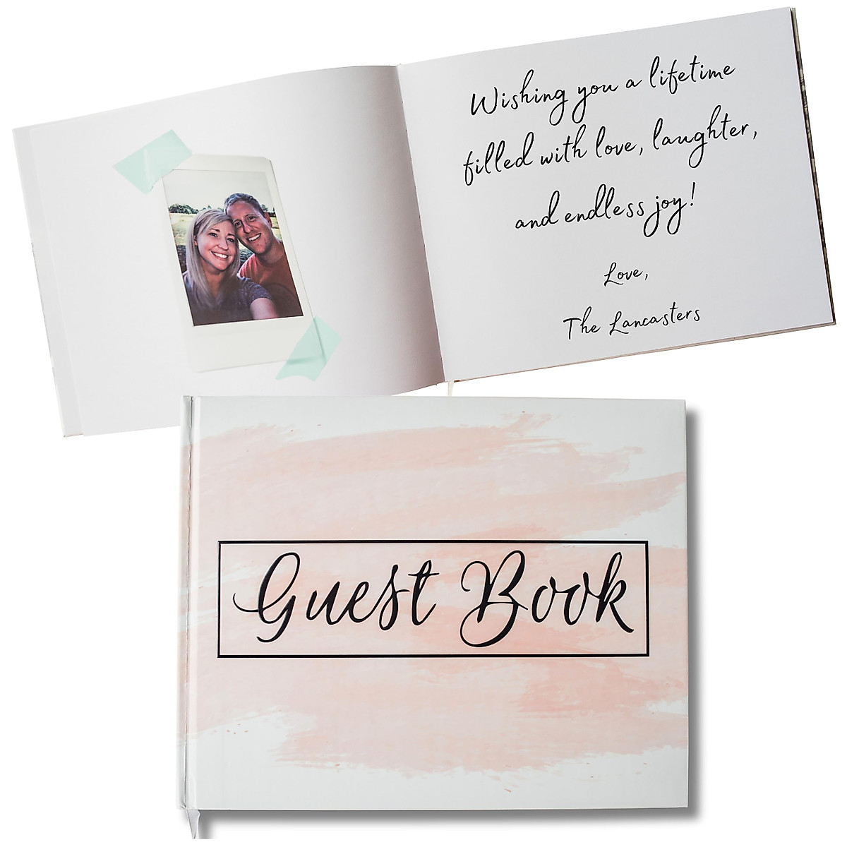 Paper 'n Such Wedding Guest Book – Guest Book Wedding Reception, Graduation, Baby Shower Polaroid Pictures Guest Book – GuestBook for Vacation Homes – Bridal Shower or Any Party