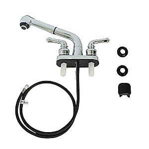 Wasserman 11053020 - Wasserman 11053020-Universal Laundry Tub Faucet | Pull Out Spray Spout, Non-Metallic ABS Plastic, Chrome Finish