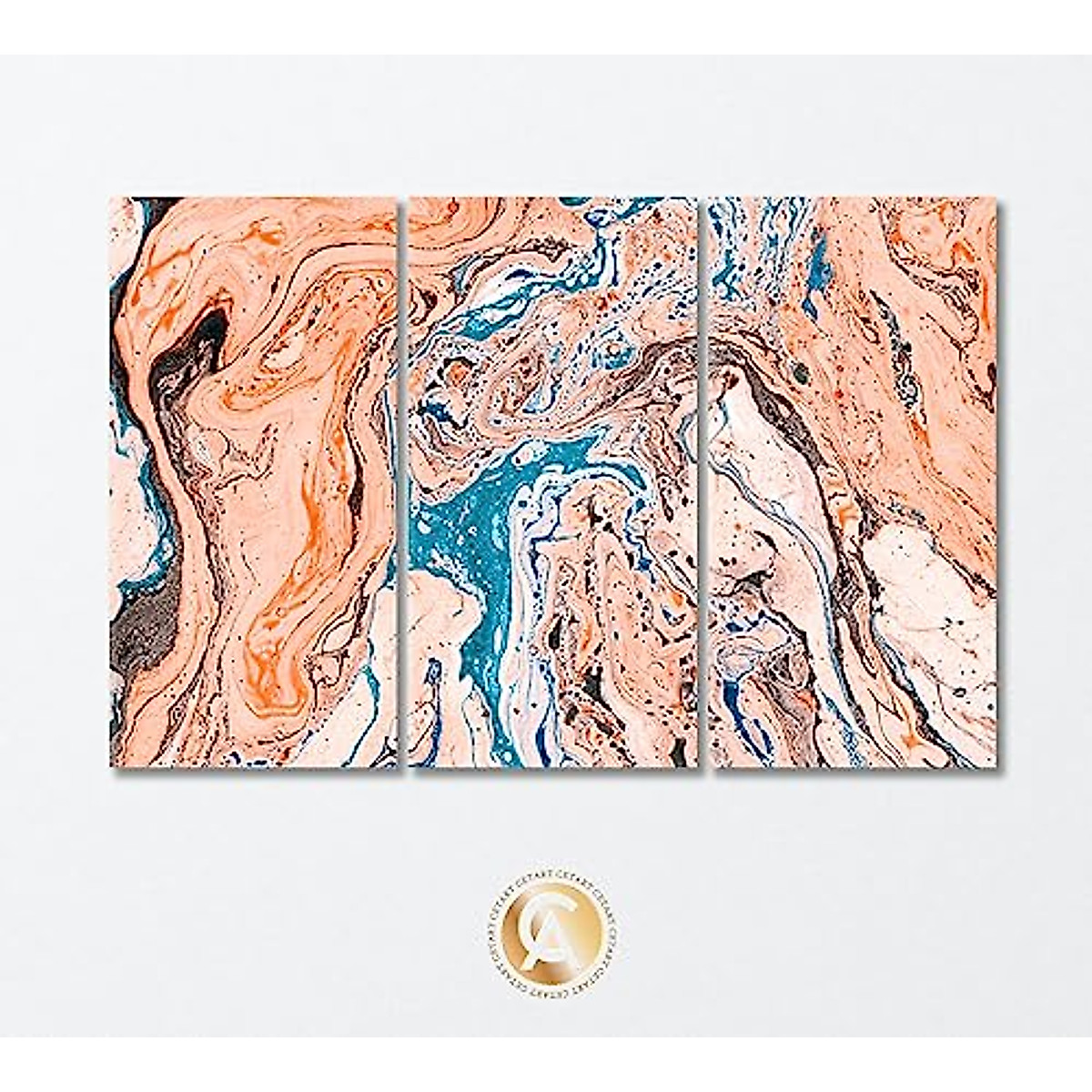 Creative Mixing Acrylic Paints Canvas Print 1 Panel / 36x24 inches