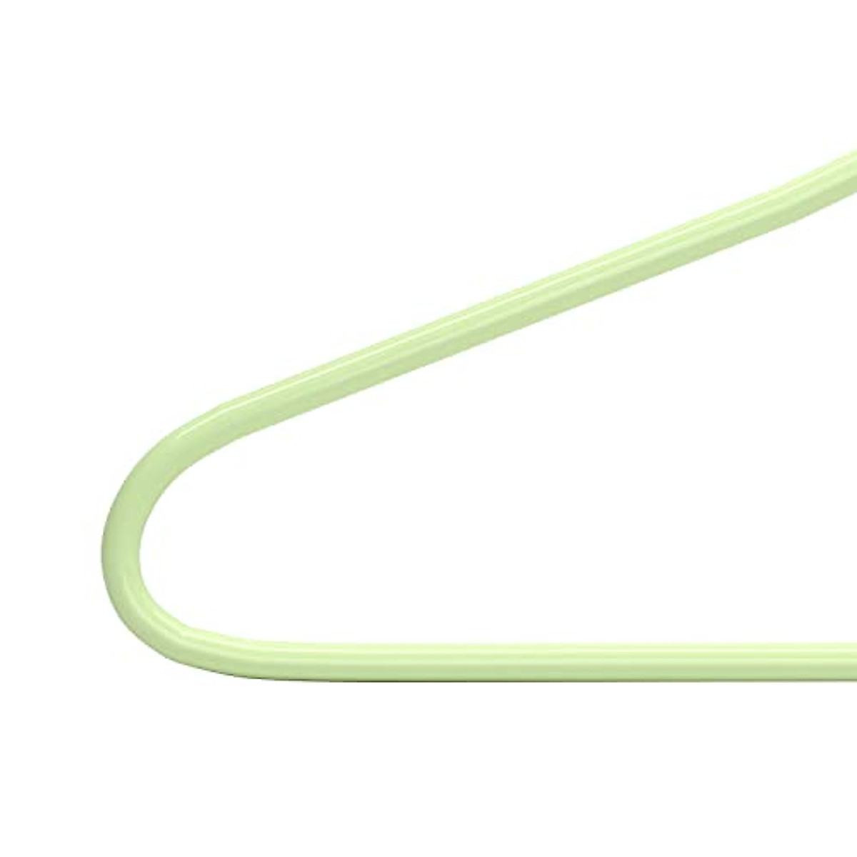 Kabudar Kids Hangers Cute Childrens Hanger Space Saving Kids Metal Hanger with Plastic Coating Baby Clothes Hanger 20 Pack (Green)