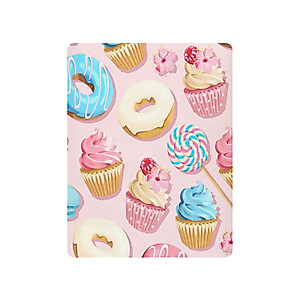 Blueangle Fitted Crib Sheet Cupcakes and Donuts Baby Sheets for Standard Crib Toddler Mattress Cover, Soft Microfiber Breathable Mattress Cover for Boys and Girls（486）