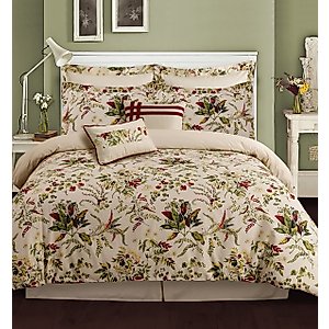 Maui 5-Piece Egyptian Cotton Percale Printed Duvet Cover Set Queen